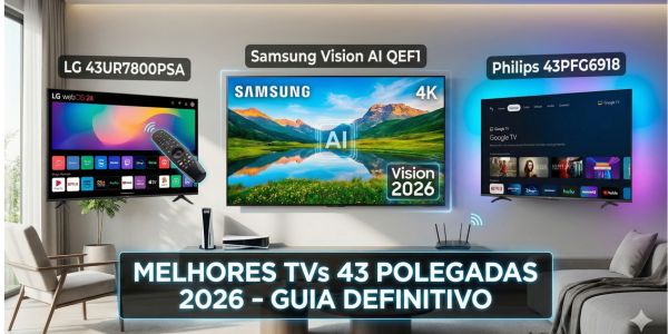 5 Melhores TVs 43 Polegadas Em 2026: O Guia Definitivo!